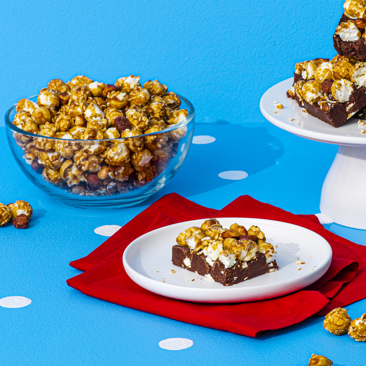 3-Ingredient CRACKER JACK® Dark Chocolate Fudge | FLVR