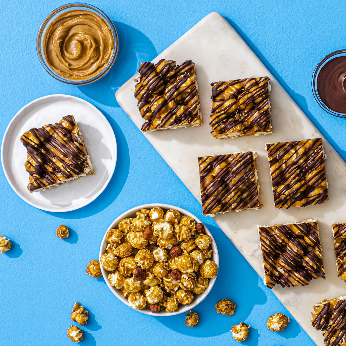 CRACKER JACK® Chewy Chocolate and Peanut Butter Bars | FLVR