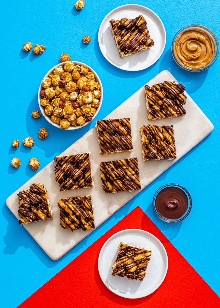 CRACKER JACK® Chewy Chocolate and Peanut Butter Bars | FLVR