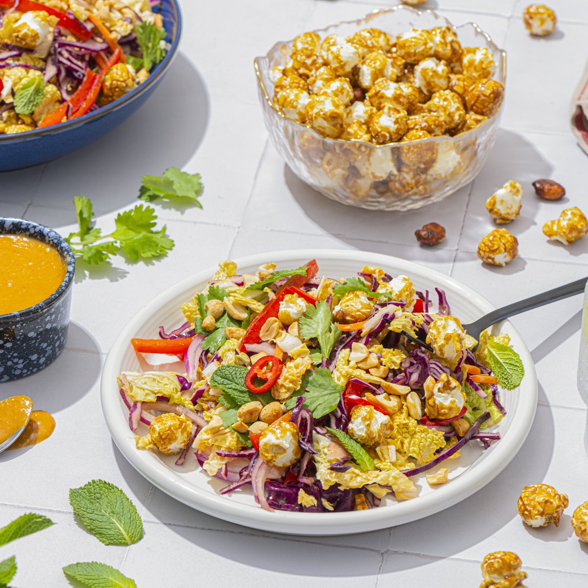 CRACKER JACK® Thai-Inspired Popcorn Salad | FLVR