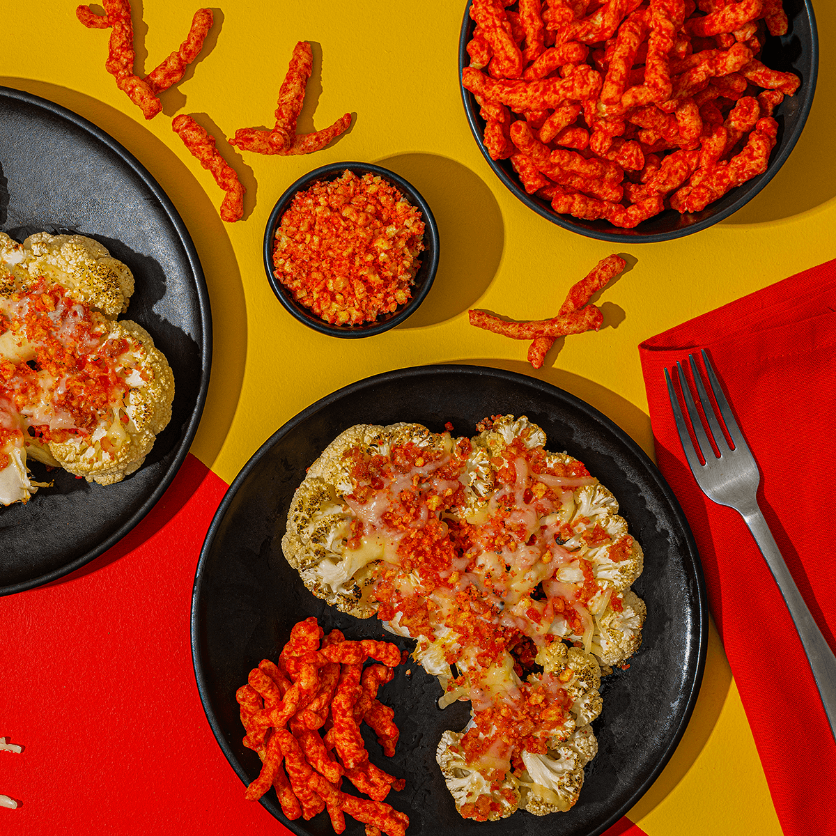 CHEETOS® FLAMIN HOT® Cheesy Cauliflower Steak | FLVR