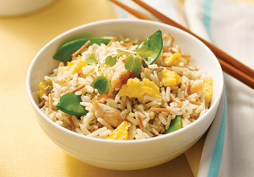 Chicken Fried Rice with Snow Peas | FLVR