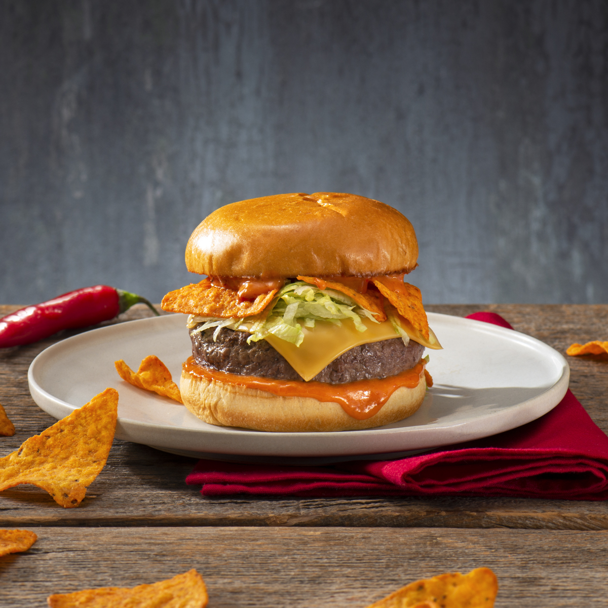 DORITOS® Spicy Sweet Chili Burgers | FLVR