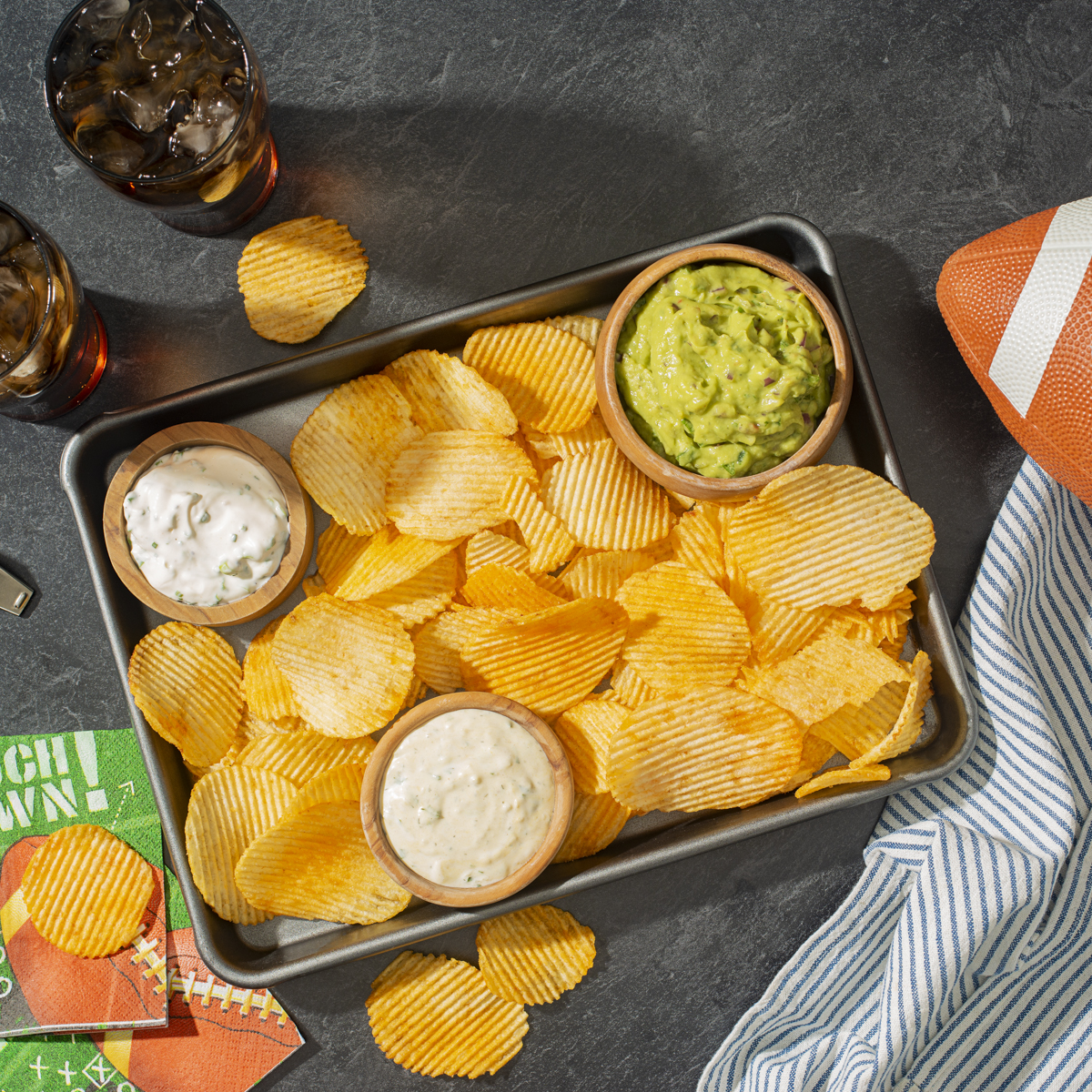 RUFFLES® Chips and Dip Platter | FLVR