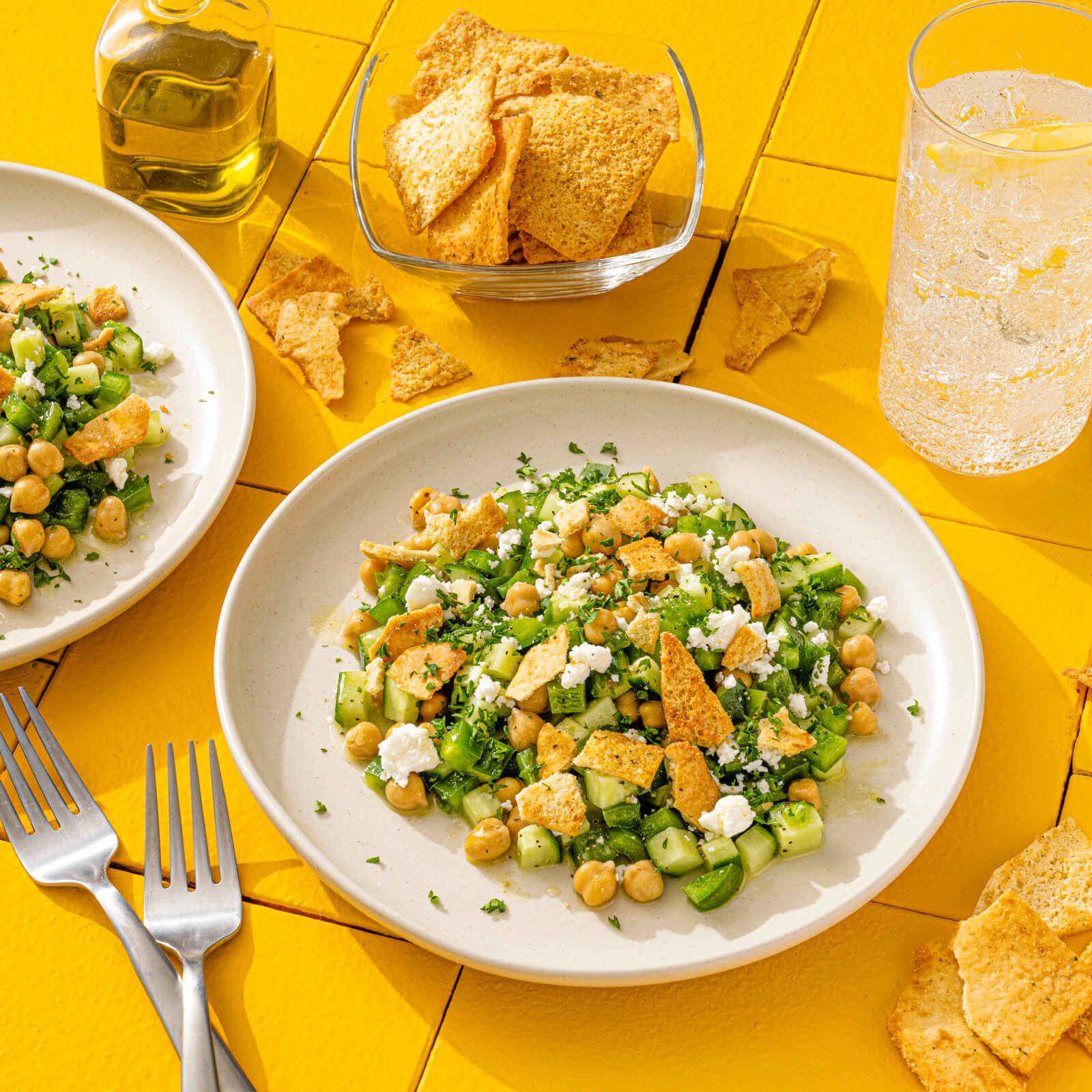 Stacys® Crunchy Pita and Cucumber Feta Salad | FLVR
