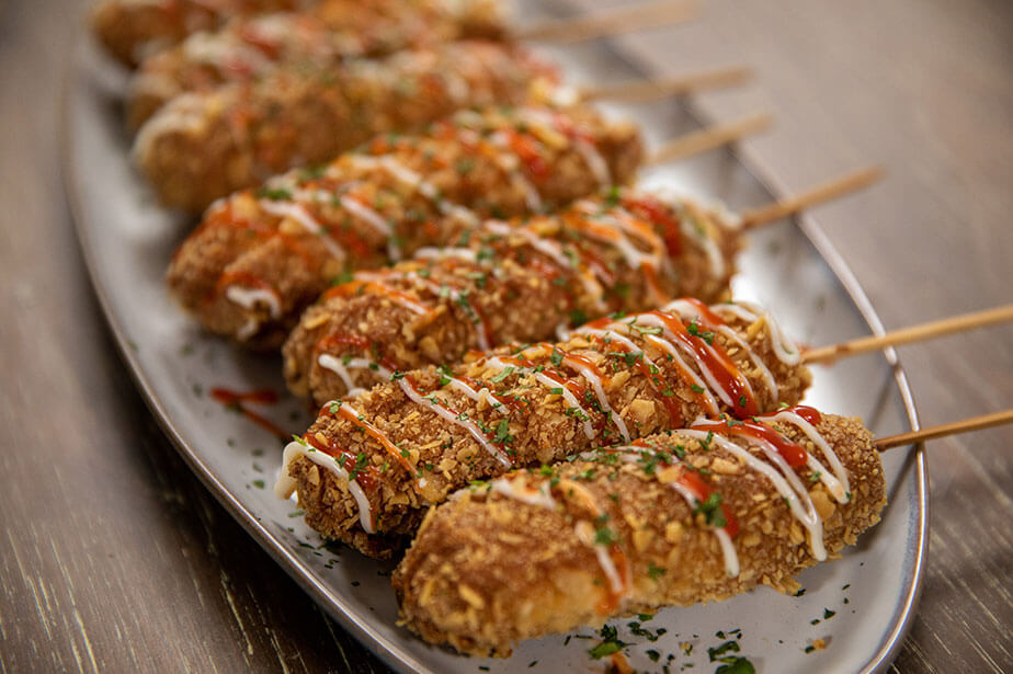 TOSTITOS® Crusted Corn Dogs | FLVR