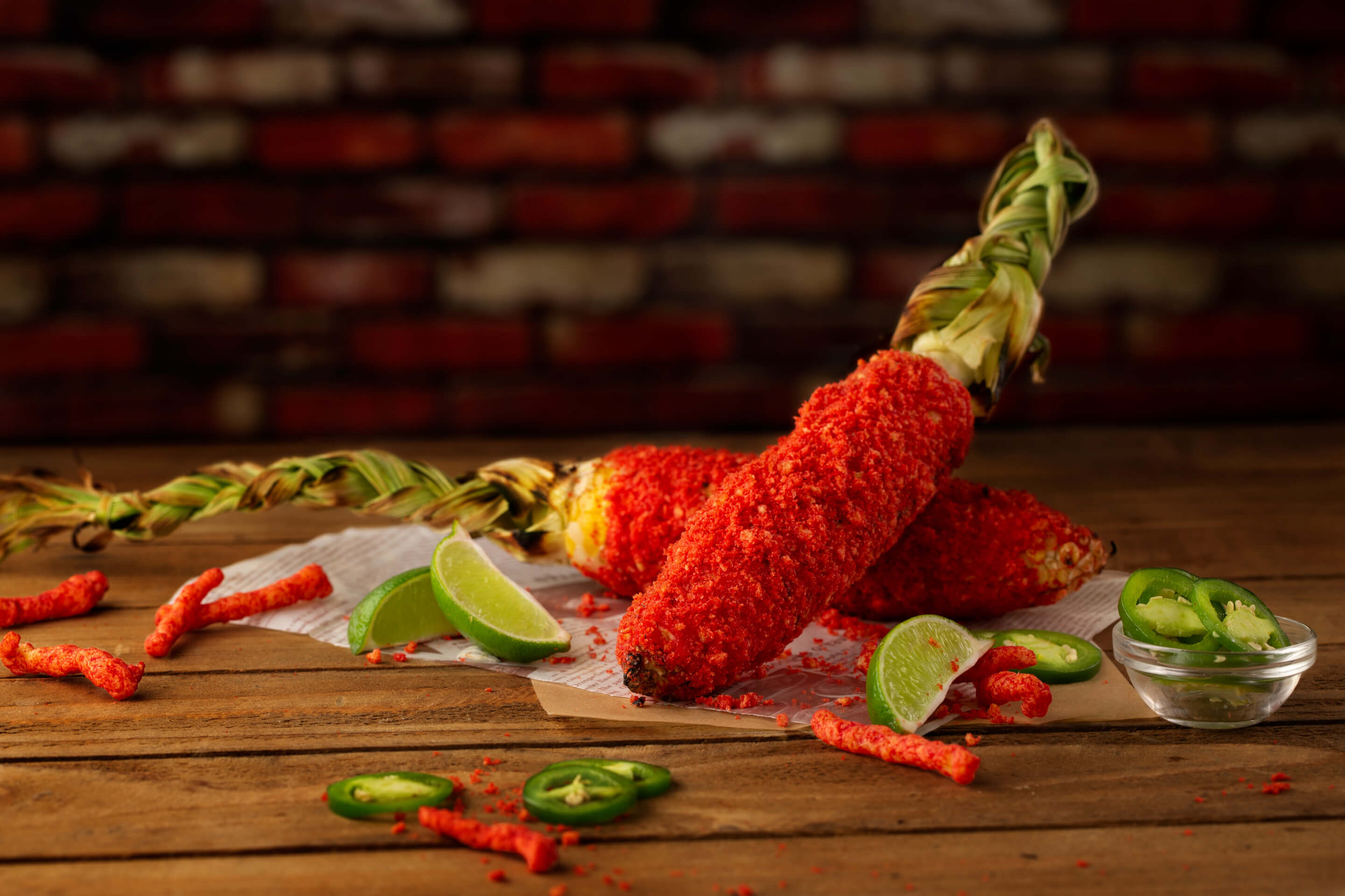 CHEETOS® FLAMIN HOT® Elote on the Cob | FLVR