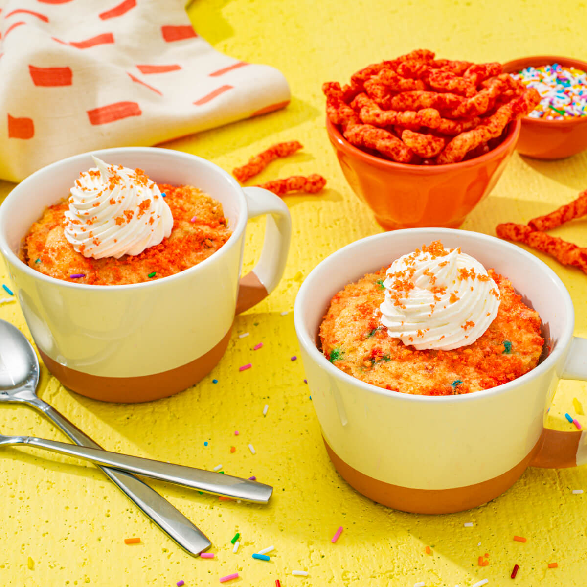 CHEETOS® FLAMIN HOT® Confetti Mug Cake | FLVR