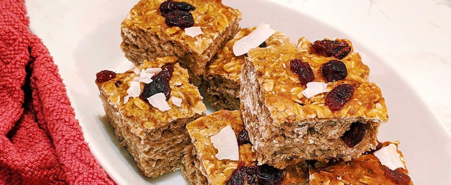 Low Fat Chewy Oatmeal Bars with Fruit | FLVR