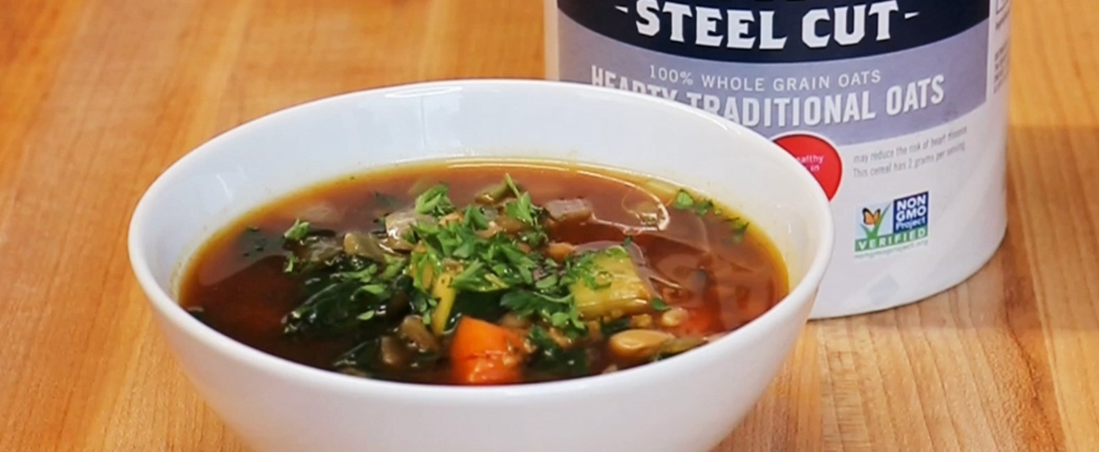 Vegetable Soup with Oats, White Beans, and Kale | FLVR