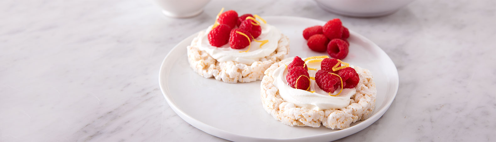 Raspberry Lemon Yogurt Rice Cake | FLVR